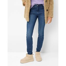 Brax Damen R&ouml;hrenjeans Style SHAKIRA USED REGULAR BLUE, denim blau, Gr. 36