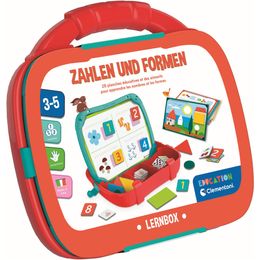 Lernspielzeug Clementoni "Lernbox - Zahlen und Formen", bunt, Lernspielzeug, Kinder, Kunststoff, Made in Europe