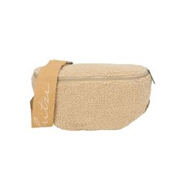 Schultertasche Fritzi aus Preussen "Bum Bag Medium Limited Teddy", Damen, Gr. B/H/T: 29cm x 16cm x 11cm, beige, unifarben, Taschen, mit modernem Teddy-Design