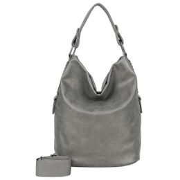 Schultertasche Fritzi aus Preussen "Olga Limited Rivet", Damen, Gr. B/H/T: 38cm x 40cm x 17cm, stein, Polyurethan (PU), unifarben, Taschen, mit Nieten und Metalldetails