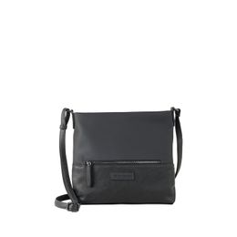 Tom Tailor Damen TTGIA M Umhängetasche aus Lederimitat, schwarz, Uni, Gr. ONESIZE