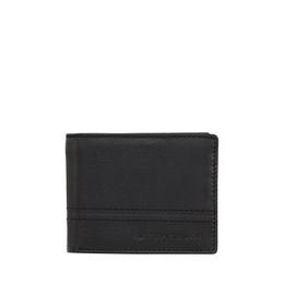 Tom Tailor Herren TTJERRIE Brieftasche aus Leder, schwarz, Uni, Gr. ONESIZE