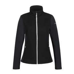 Fleecejacke Icepeak "Icepeak ETTENHEIM", Damen, Gr. L, basic schwarz, Fleece, Obermaterial: 84% Polyester, 13% Viskose, 3% Elasthan, hoch geschlossener Ausschnitt, eingefasste Kante, Jacken