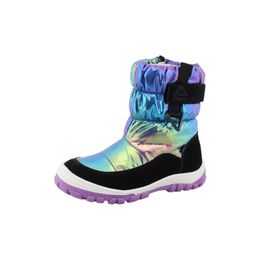 Winterboots Kappa "Marin", Jungen, Gr. 28, schwarz, viola, Synthetik, Schuhe, Winterschuhe, Winterstiefel, Snowboots, gefüttert, wasserdicht