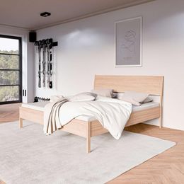 Home Affaire Bett »Nord, Bettgestell, Eichefurnier« skandinavisches und minimalistisches Design, natürliche Eleganz Natur + Natur + Natur