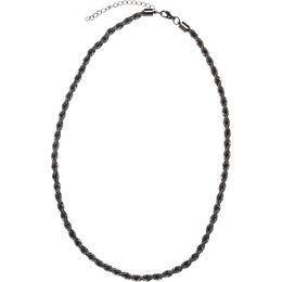 Urban Classics Edelstahlkette »Unisex Charon Intertwine Necklace« gunmetal onesize Stilvolle Halsketten für jeden Anlass