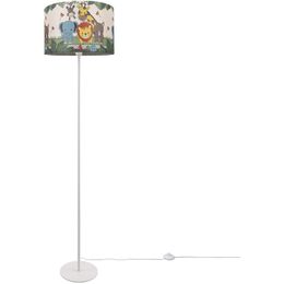 Paco Home Stehlampe »Diamond 634« E27 Kinderlampe LED Kinderzimmer Lampe Dschungel-Tiere Stehleuchte E27 weiß