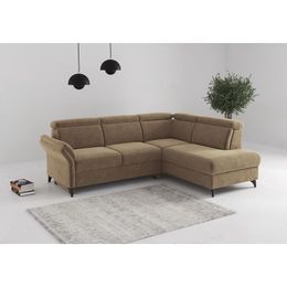 Sit & More sit&more Ecksofa &raquo;Glendale, L-Form&laquo; inkl. Kopfteilverstellung, wahlweise mit Vorziehsitz und Bettkasten 100% Polyester