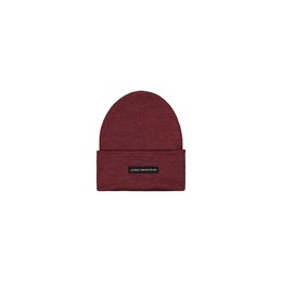 Alpha Industries Skimütze »Rubber Logo Beanie« dark cherry