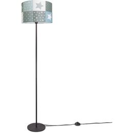 Paco Home Stehlampe »Cosmo 345« E27 Kinderlampe LED Kinderzimmer Lampe Sternen Motiv, Stehleuchte E27 schwarz