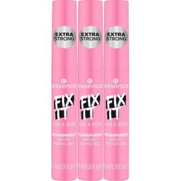 Essence Augenbrauen-Gel »FIX IT LIKE A BOSS TRANSPARENT BROW FIXING GEL« mit langanhaltender Textur transparent Ultrastarkes Fixiergel für die...