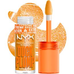 NYX Lipgloss »Professional Makeup Duck Plump Trickz Lipgloss« Plump-Effekt, mit glitzernden Pigmenten, präziser Auftrag. orange Für den perfekten...