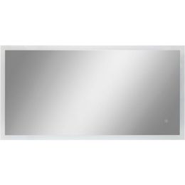 Paco Home Wandleuchte »BECKY« Neutralweiß Beleuchteter Spiegel LED Backlight Touch-Schalter Wandspiegel 4000 K Silber