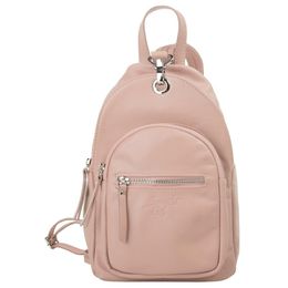 Samantha Look Cityrucksack echt Leder, Made in Italy rosa B/H/T: 28 cm x 18 cm x 10 cm B/H/T: 28 cm x 18 cm x 10 cm Höhe 28 cm x Breite 18 cm x...