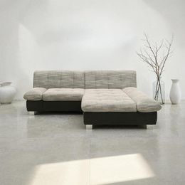 DOMO collection Ecksofa »100031 kompakte Stellmaße, komfortabel und bequem, L-Form« wahlweise mit Bettfunktion und Armteilverstellung. Breite 234...