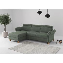 Home Affaire Ecksofa &raquo;Glendale, L-Form&laquo; inkl. Kopfteilverstellung, wahlweise mit Vorziehsitz und Bettkasten 90% Polyester, 10% Polyamid