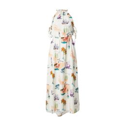 Object Sommerkleid 'OBJDINAH' Damen Gr&ouml;&szlig;e 42 creme / hellgr&uuml;n / lila / orange