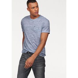 Bruno Banani T-Shirt Kurzarm, Slim Fit, unifarben, Rundhalsausschnitt blau-meliert L (52/54) L (52/54) Kurzarm T-Shirt für vielseitige Styles