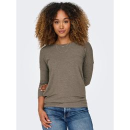 Only 3/4-Arm-Shirt »ONLGLAMOUR 3/4 TOP JRS NOOS« in lässiger Oversize-Form Falcon M (38) M (38) 3/4-Arm-Shirt mit Rundhalsausschnitt für einen...