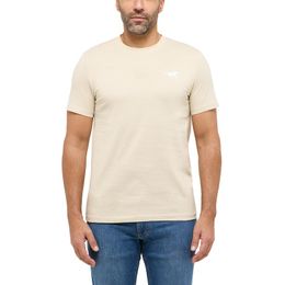 Mustang Kurzarmshirt »Herren Style Austin« beige L L Lässiger Schnitt