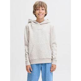 Jack & Jones JACK & JONES JUNIOR Kapuzensweatshirt &raquo;JJKENJI SWEAT HOOD JNR&laquo; White Melange 176 176 Sweater von Jack & Jones Junior