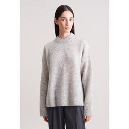 Seidensticker Strickpullover Sweater grau M M Passform: Oversized