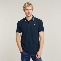 G-Star Raw G-STAR Poloshirt »Poloshirt Dunda slim stripe« in Kurzarm-Form sartho blue L L Kurzarm Poloshirt von G-STAR