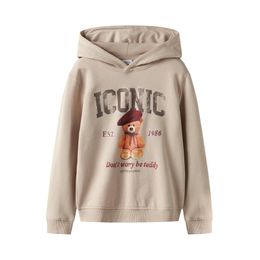 name it Sweatshirt 'NKFRYCCA' M&auml;dchen Gr&ouml;&szlig;e 134/140 beige / dunkelbraun / orange / rot