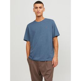 Jack & Jones JACK & JONES Rundhalsshirt »JJEPAULOS TEE SS CREW NECK NOOS« mit Logo Stickerei Denim Blue L L Herren-T-Shirt von Jack & Jones