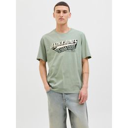 Jack & Jones JACK & JONES Rundhalsshirt »JJELOGO TEE SS O-NECK 2 COL AW25 SN« Iceberg Green XXL XXL T-Shirt von Jack & Jones