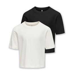 KIDS Only T-Shirt »KOGREX S/S TOP JRS 2-PACK« Packung, 2er-Pack, 2 Stk. tlg. Black 146/152 146/152 T-Shirt von KIDS Only für Mädchen
