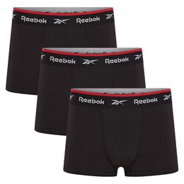 Reebok Trunk »REDGRAVE« 3er-Pack, basic, bequem, atmungsaktiv, mit Logo, breiter Bund BLACK S (4) S (4) Herrenunterhose von Reebok