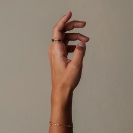Holzkern Supremum Ring Rosé und Walnuss