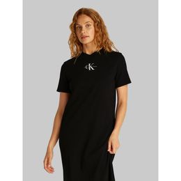 Calvin Klein Jeans Midikleid »MONOLOGO LONG RIB TEE DRESS« mit Logo Black XXL (44) - N-Gr N-Gr XXL (44) Midi-Kleid von CALVIN KLEIN