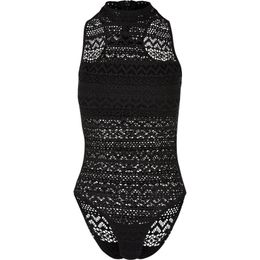 Urban Classics Body &raquo;Damen Ladies Crochet Jersey Turtleneck Body&laquo; black 5XL - US-Gr&ouml;&szlig;en US-Gr&ouml;&szlig;en 5XL Vielseitige T-Shirts fuer jeden Anlass