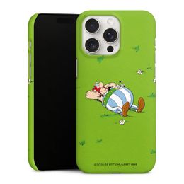 DeinDesign iPhone 15 Pro Max Handy Premium Case Smartphone Handyh&uuml;lle Schutzh&uuml;lle matt Asterix Official Licensed Product Obelix Premium Case