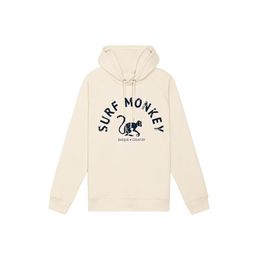 Surf Monkey Sweatshirt Herren Gr&ouml;&szlig;e XL naturwei&szlig;
