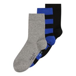 Falke Socken Mädchen Größe 27/30 blau / graumeliert / schwarz
