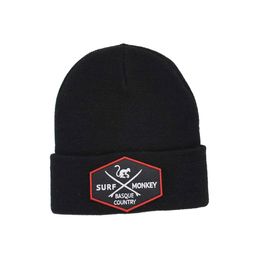 Surf Monkey Beanie male Black size Onesize