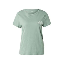 GAP T-Shirt Damen Gr&ouml;&szlig;e XS hellgr&uuml;n / offwhite