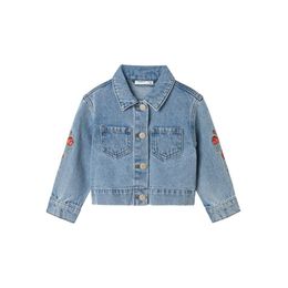 name it Übergangsjacke 'NMFCONNY' Mädchen Größe 98 blue denim / grün / rot