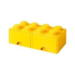 LEGO Brick Drawer 8 gelb, Aufbewahrungsbox