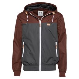 Iriedaily Jacke 'Auf Deck' Herren Gr&ouml;&szlig;e XS schoko / dunkelgrau