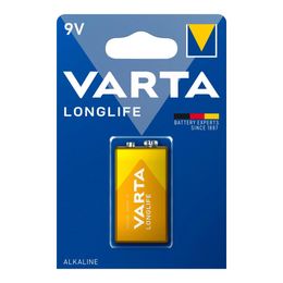 Varta Cons.Varta Batterie Longlife E E-Block, 6LR61,Al-Mn 4122 Bli.1 (04122101411)