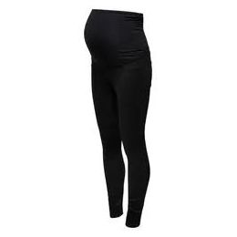 Umstandsjeans Only Maternity "OLMRAIN REG SK JEGGING BLACK DNM NOOS", Damen, Gr. XL (42), N-Gr, schwarz (schwarz denim), Denim/Jeans, Obermaterial: 53% Viskose, 29% Baumwolle, 17% Polyester, 1% Elasthan, skinny fit, Jeans