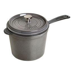 Staub Specialities Stieltopf 18 cm, Gusseisen, Graphit-Grau