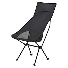 BasicNature Travelchair Ultralight High Rest schwarz