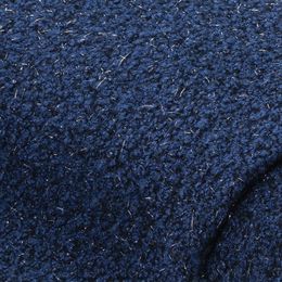 buttinette Bouclé "Lurex" mit Glitzer, marine