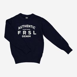 Freesoul Dunkelblauer Pullover mit Logo