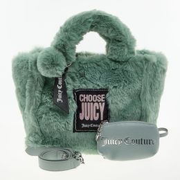 Juicy Couture Grüne Iris Tote Bag aus Kunstfell